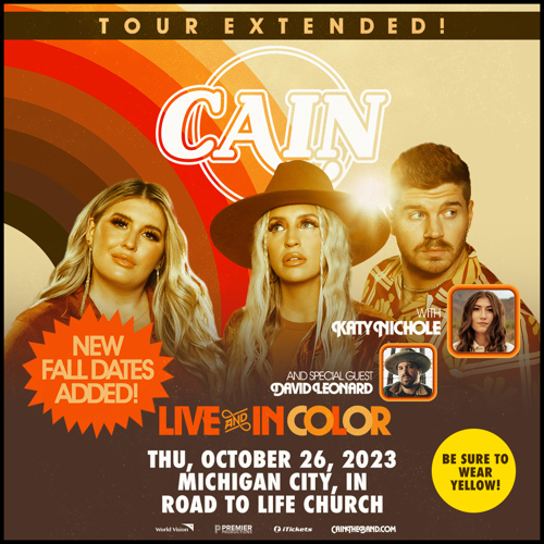 Cain Live and In Color Tour | Positive Encouraging K-LOVE