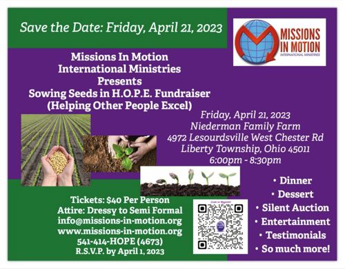 Missions In Motion International Ministries Sowing Seeds in H.O.P.E ...