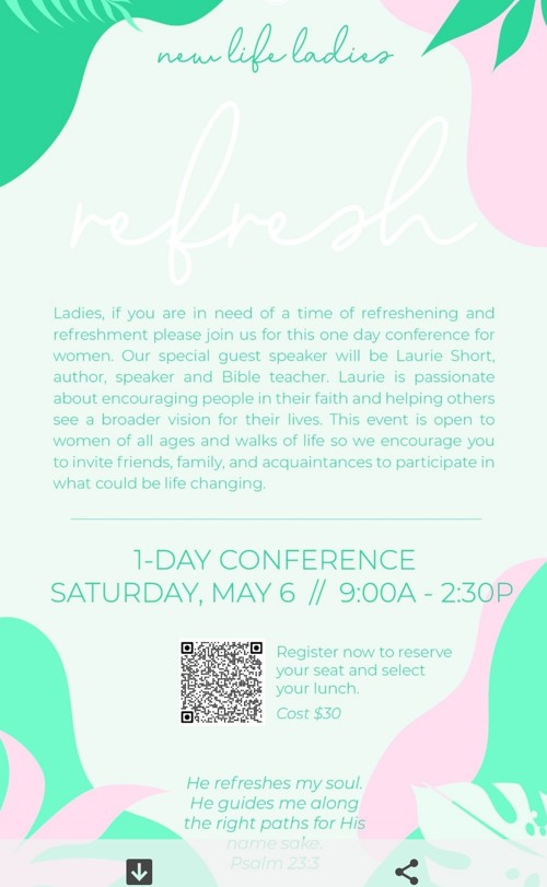 "REFRESH" Women's Conference | Positive Encouraging K-LOVE