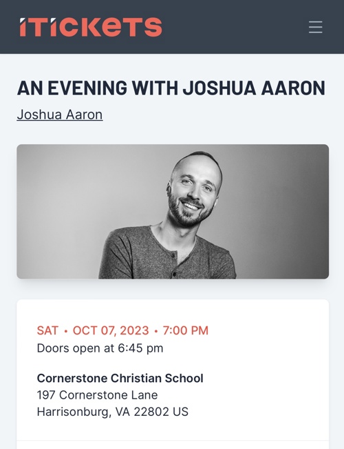An evening with Joshua Aaron | Positive Encouraging K-LOVE