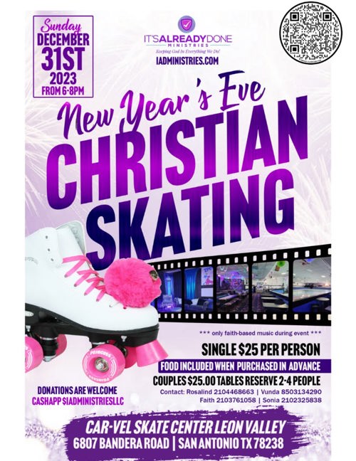 IAD Ministries New Year's Eve Christian Skating | Positive Encouraging ...